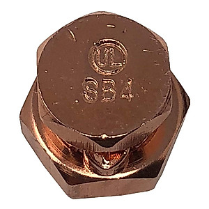 100 pcs Copper High Strength Split Bolt Connectors 4 Ga to 8 Solid UL