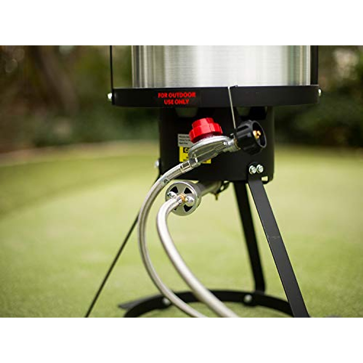 Barton Deluxe 30 QT Aluminum Turkey Deep Fryer Pot Boiling Lid Seafood Cajun Gas Stove Burner Stand Injector Thermometer 37,000 BTU