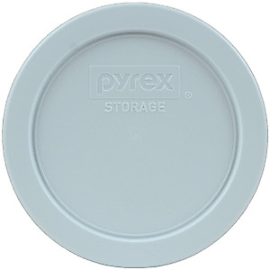Pyrex (1) 7402-PC Marine Blue & (1) 7201-PC Blue Spruce & (1) 7200-PC Muddy Aqua Round Plastic Food Storage Replacement Lids