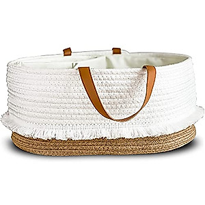 Coastfully Yours Baby Changing Basket and Diaper Caddy Set