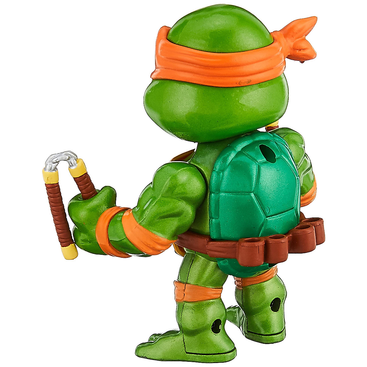 Jada Toys Teenage Mutant Ninja Turtles 4 Michelangelo Die-cast Figure, Toys for Kids and Adults, Orange, 31848