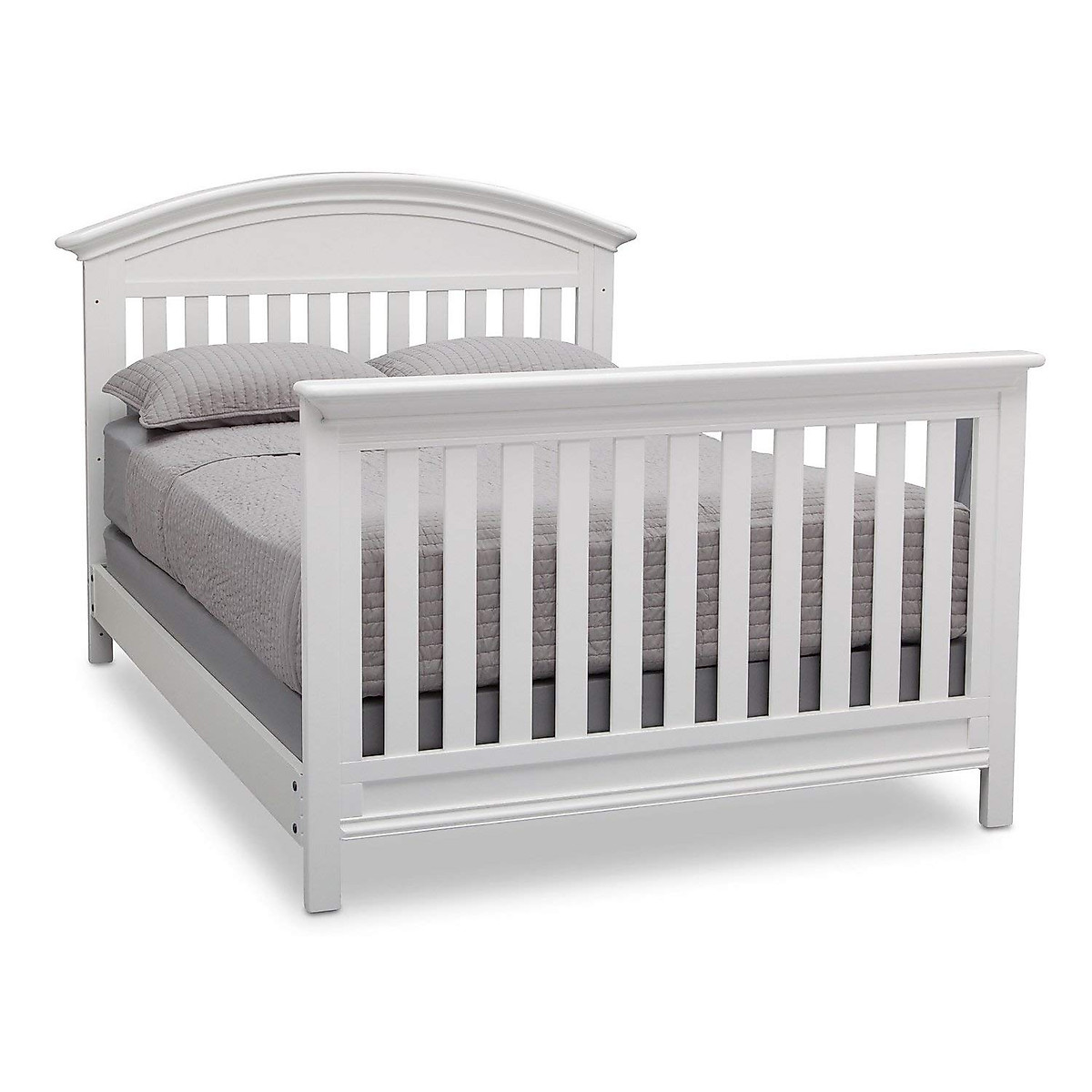 CC KITS Full-Size Conversion Kit Bed Rails for Serta Aberdeen, Adelaide, Ashland, Banbury, Barrett, Bethpage, Fairmont, Fall River, Fernwood & Mid-Century Modern Lifestyle 4-in-1 Cribs (Bianca White)