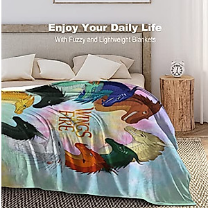 3D Printed Anti Pilling Flannel Blanket Warm Throw Blanket Ultra-Soft and Suitable for All Seasons Luxurious Carpet 50"X40"