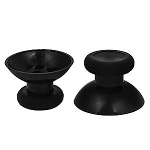 OSTENT 2 x Metal Analog Joystick Thumbstick Cap Cover for PS4 Xbox One Controller - Color Black