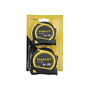 Stanley STA998985 Pocket Tapes, 5m/16ft & 8m/26ft