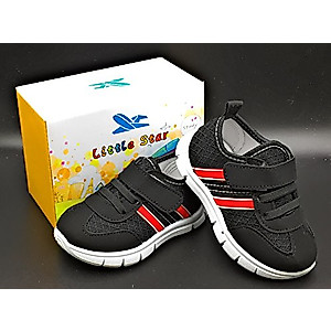 Bless Children Baby Toddlers Boy's Girl's Breathable Fashion Sneakers Walking Running Shoes,Black1209.Size 6