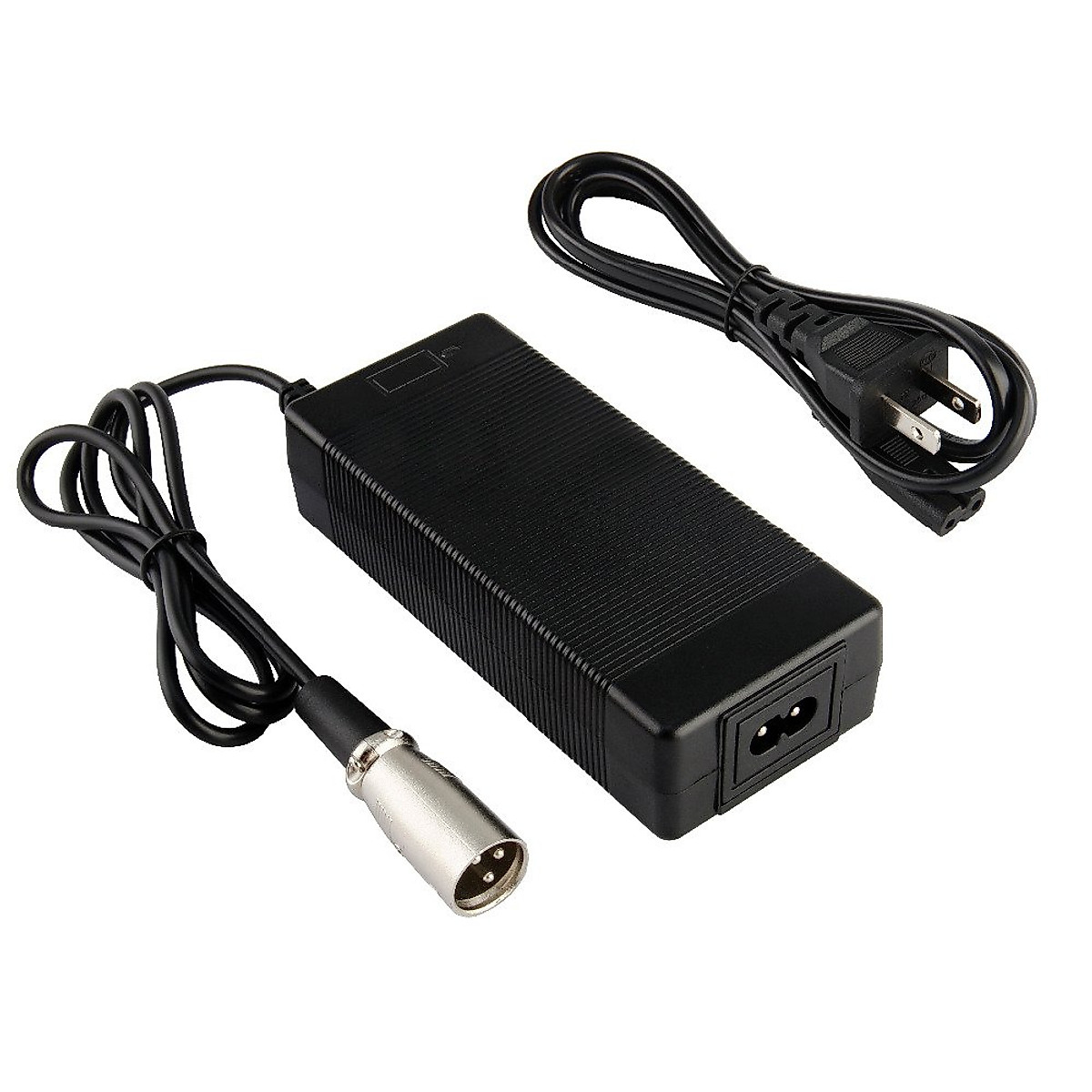 TANGSPOWER Charger 48v Output 54.6V 1.5A 48 Volt 3-pin XLR Male Plug for 54.6 Volt 13S 12Ah Lithium Battery Charger