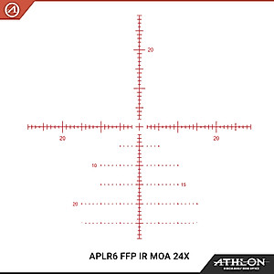 Athlon Optics 214113: Helos BTR Gen2 6-24X56 Riflescope Aplr6 Ffp Ir Moa Reticle