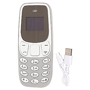 Dpofirs 2023 New 2G Mobile Phone for Seniors, Kids Cellphone Dual SIM Card Unlocked, Worlds Smallest Phone, 380mah Battery for 20 Hours Standby,GSM 2G 850 900 1800 1900MHZ (Grey)