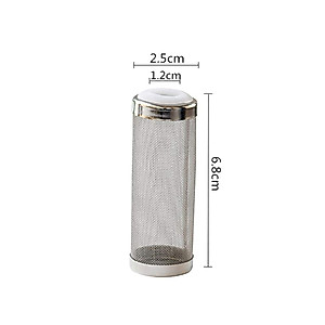 Senzeal 12mm Aquarium Filter Intake Cover Stainless Steel Fish Tank Fish Shrimp Mesh Net Filter Guard for Aquarium Fish Tank