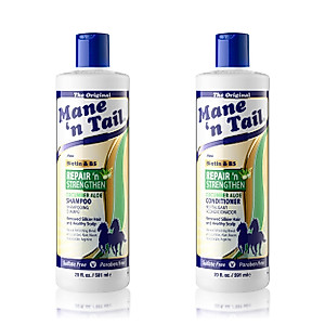 Mane 'n Tail: Repair 'n Strengthen Shampoo & Conditioner Cucumber & Aloe (20 Oz Each)