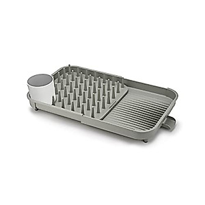 Joseph Joseph Duo Expandable Dish Drying Rack, Gray, 2-Tier
