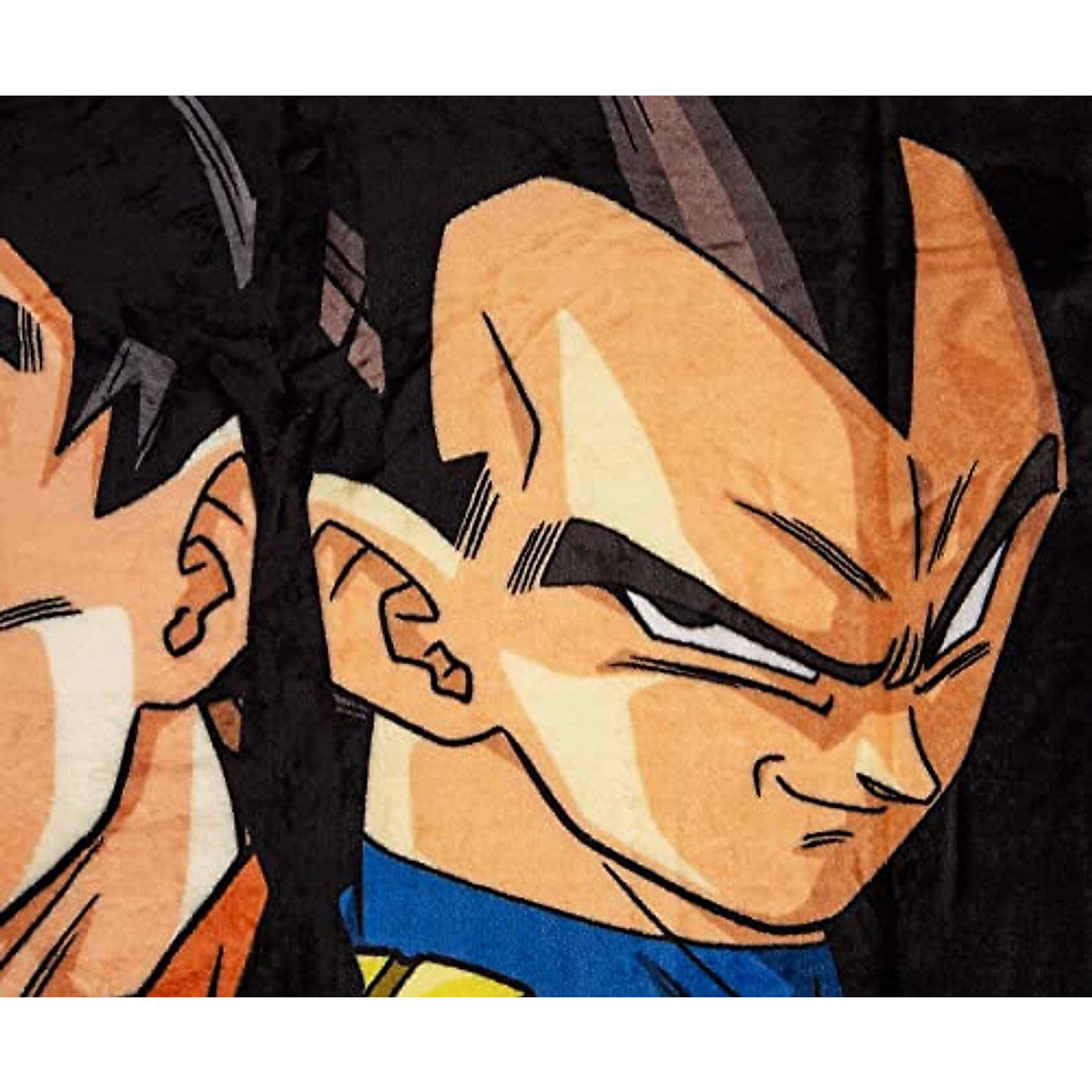 Dragon Ball Super Goku & Vegeta Fleece Throw Blanket | Plush Soft Polyester Cover For Sofa and Bed, Cozy Home Decor, Luxury Room Essential | Anime Manga Gifts For Adults, Teens | 45 x 60 Inches