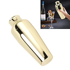 Mokylor Cocktail Shaker, 24 oz Insulated 304 Stainless Steel Cocktail Shaker Bartender Shaker Metal Martini Shaker for The Home Bartender (Luxury Gold)