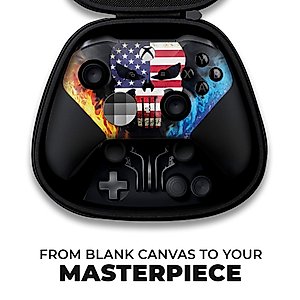 American Warrior X-box Elite Controller Series 2 Limited Edition by DreamController. Custom Elite Series 2 Controller for X-box One/Series X/S. with Advanced HydroDip Paint Technology(Not Just a Skin)