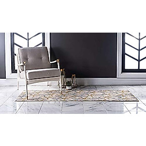 Unique Loom Positano Collection Coastal Modern Light Colors Starfish Beige Runner Rug (3' x 10')