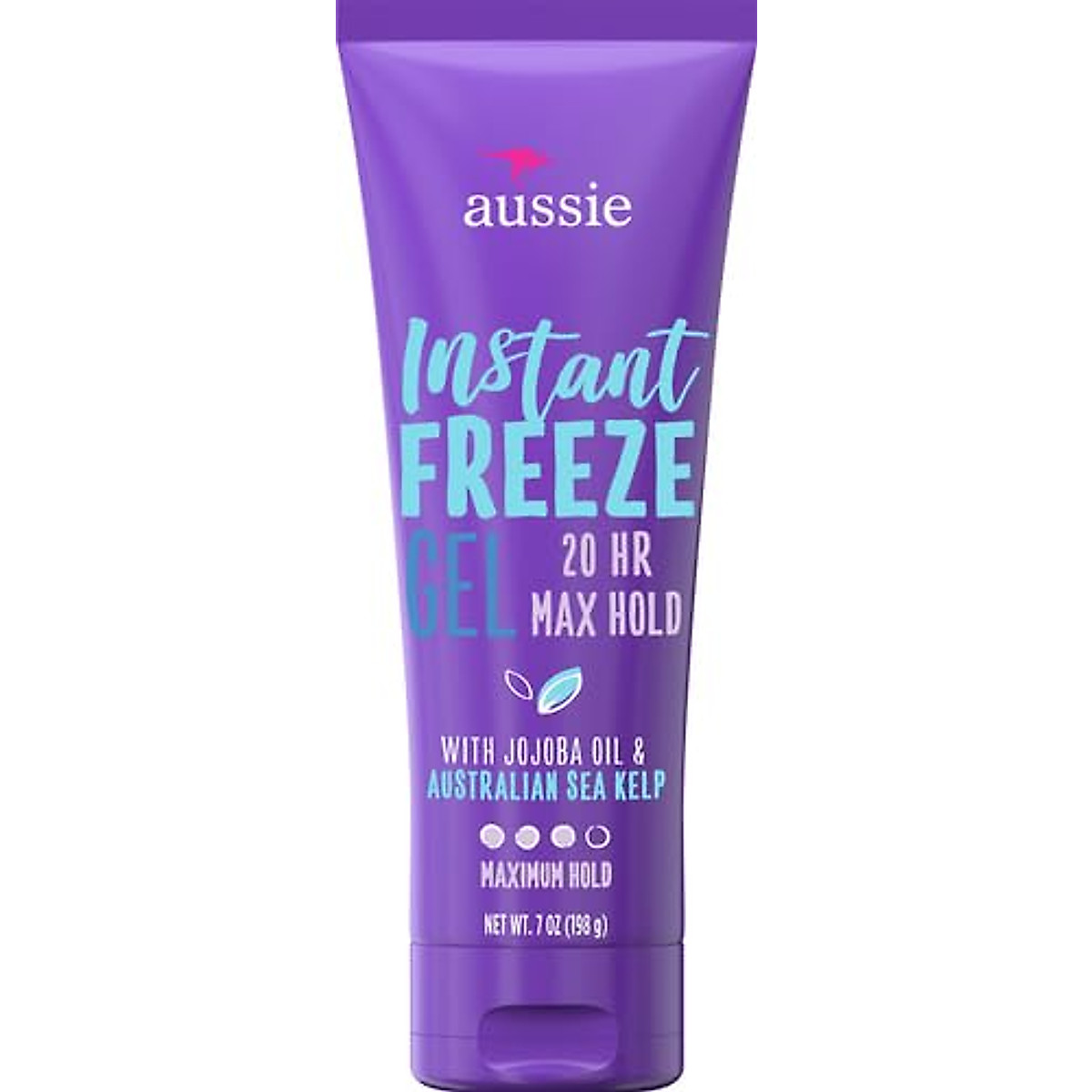 Aussie Instant Freeze Hair with Jojoba Oil & Sea Kelp Gel, 7.0 oz
