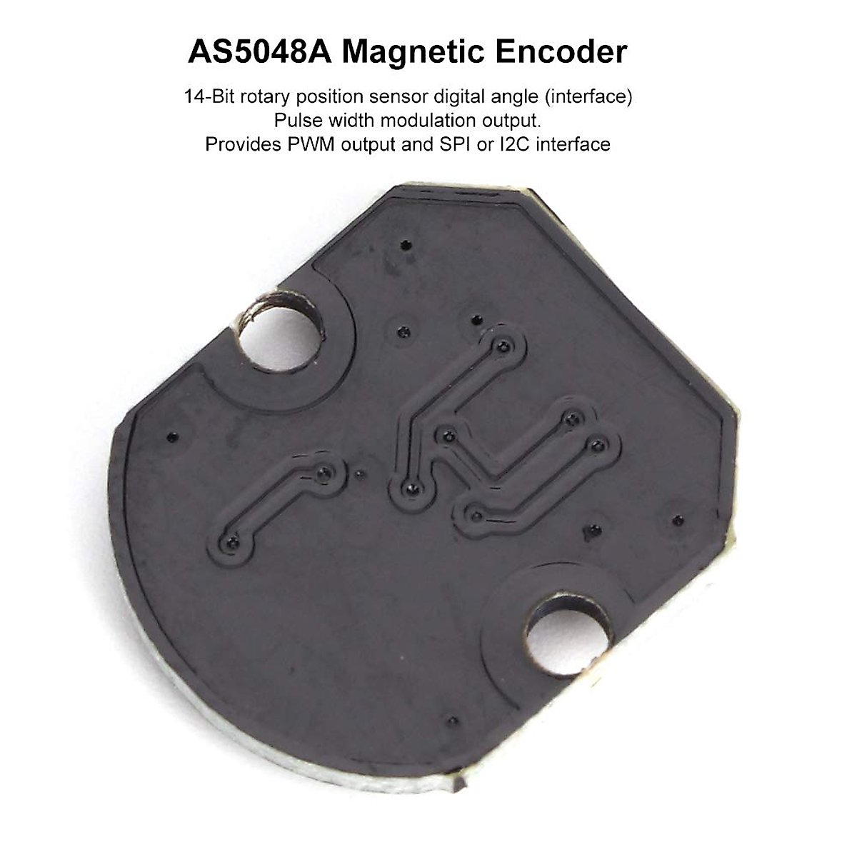 Fafeicy 1 PCS AS5048A Magnetic Encoder, Stepper Encoder Magnetic PWM/Serial Peripheral Interface Port Module PWM Controller 5V DC Angle Accuracy 0.05° (1)