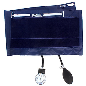 Dixie EMS Aneroid Sphygmomanometer - Thigh Size Blood Pressure Cuff
