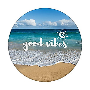 Good Vibes Ocean Themed PopSockets PopGrip: Swappable Grip for Phones & Tablets