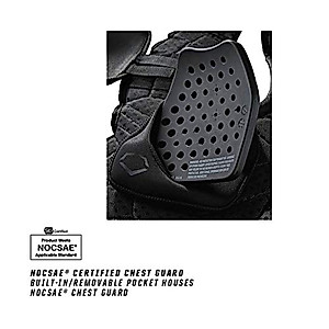 Evoshield Pro-Srz™ Chest Protector (W/ Nocsae Chest Guard) - Black, Intermediate [15"]