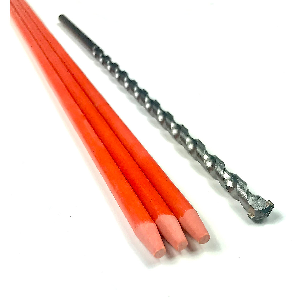 72" Driveway Markers, Snow Stakes, Plow Stakes- Includes 12" Install Bit - Orange Reflective Fiberglass 6' (20)