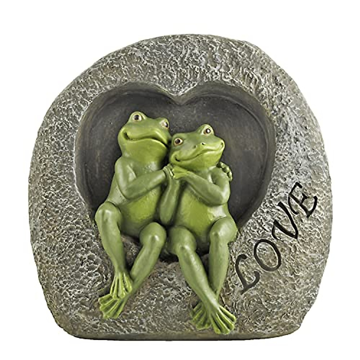 Frog Lover Statue Garden Sculpture Great Choice of Froggies Statue Outdoor Accessories Decor for Outside 7.28 Inch H