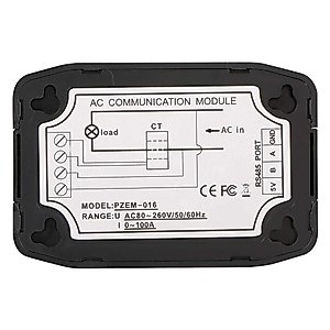AC Current Voltage Power Energy Frequency Power Factor Communication Module Meter 100A Ammeter Voltmeter Multimeter Voltage Current Power Factor Frequency Energy Tester Meter PZEM-016 PEACEFAIR