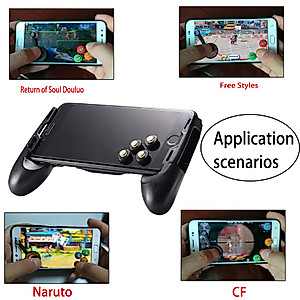 9 Pieces PUBG Mobile Controller Gaming Trigger Kits,5 Touch Screen Button Joystick Mobile Controller for phone tablet,4 Anti-Sweat Gaming Finger Gloves for game