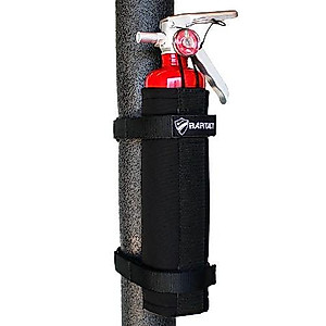 Bartact Roll Bar Fire Extinguisher Holder Mount 2.5 lb, Adjustable, Universal, One Size fits All, Black, Made in The USA