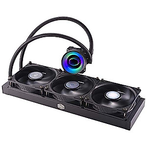 Cooler Master MasterLiquid ML360 Mirror ARGB Close-Loop AIO CPU Liquid Cooler, Mirror ARGB Pump, 360 Radiator, Triple SickleFlow 120mm, 3rd Gen Dual Chamber Pump for AMD Ryzen/Intel LGA1200/1151