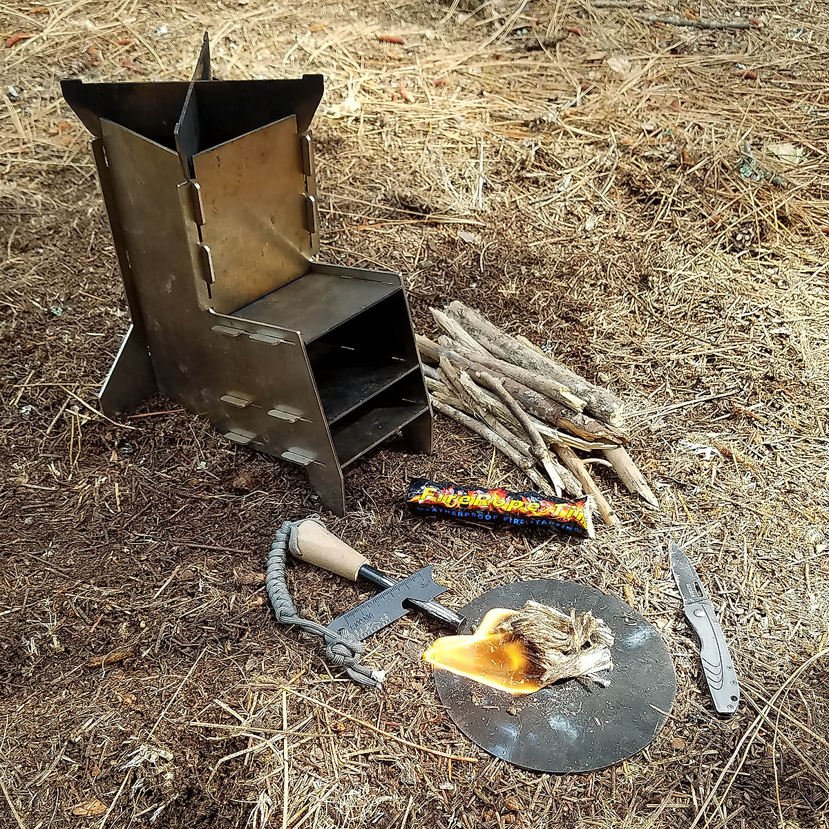 Coopers Bay Outdoors Coopers Bay FireRope Tinder - The Ultimate Weatherproof Emergency Firestarting Material - Hiking Accessories for Camping, Backpacking and Survival (6)