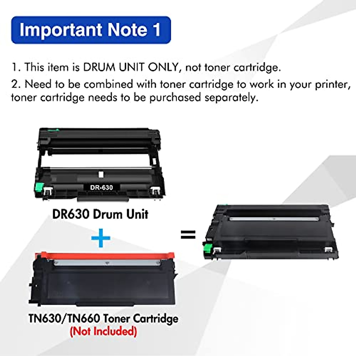 iamstech DR630 DR-630 Drum Unit 2-Pack Replacement for Brother MFC-L2700DW HL-L2300D HL-L2340DW HL-L2380DW MFC-L2740DW DCP-L2540DW HL-L2305W HL-L2360DW Printer Black
