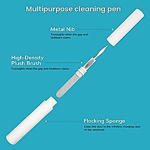 MUIIGOOD Airpods Cleaner Kit 221 Pcs Earbud Cleaning Putty Remove Ear Wax Phone Cleaning kit Cleaner Pen Brush Microfiber Cloth for Airpods Pro/1/2/3 Charging Case Headphones Camera Hearing Aids