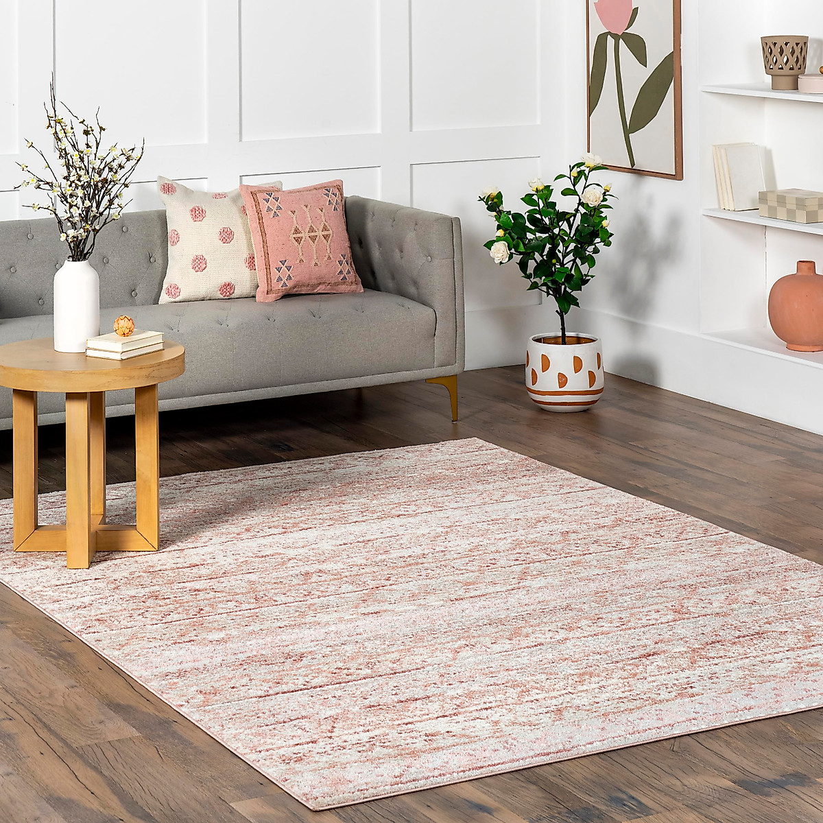 nuLOOM Hattie Transitional Moroccan Area Rug, 7x9, Pink