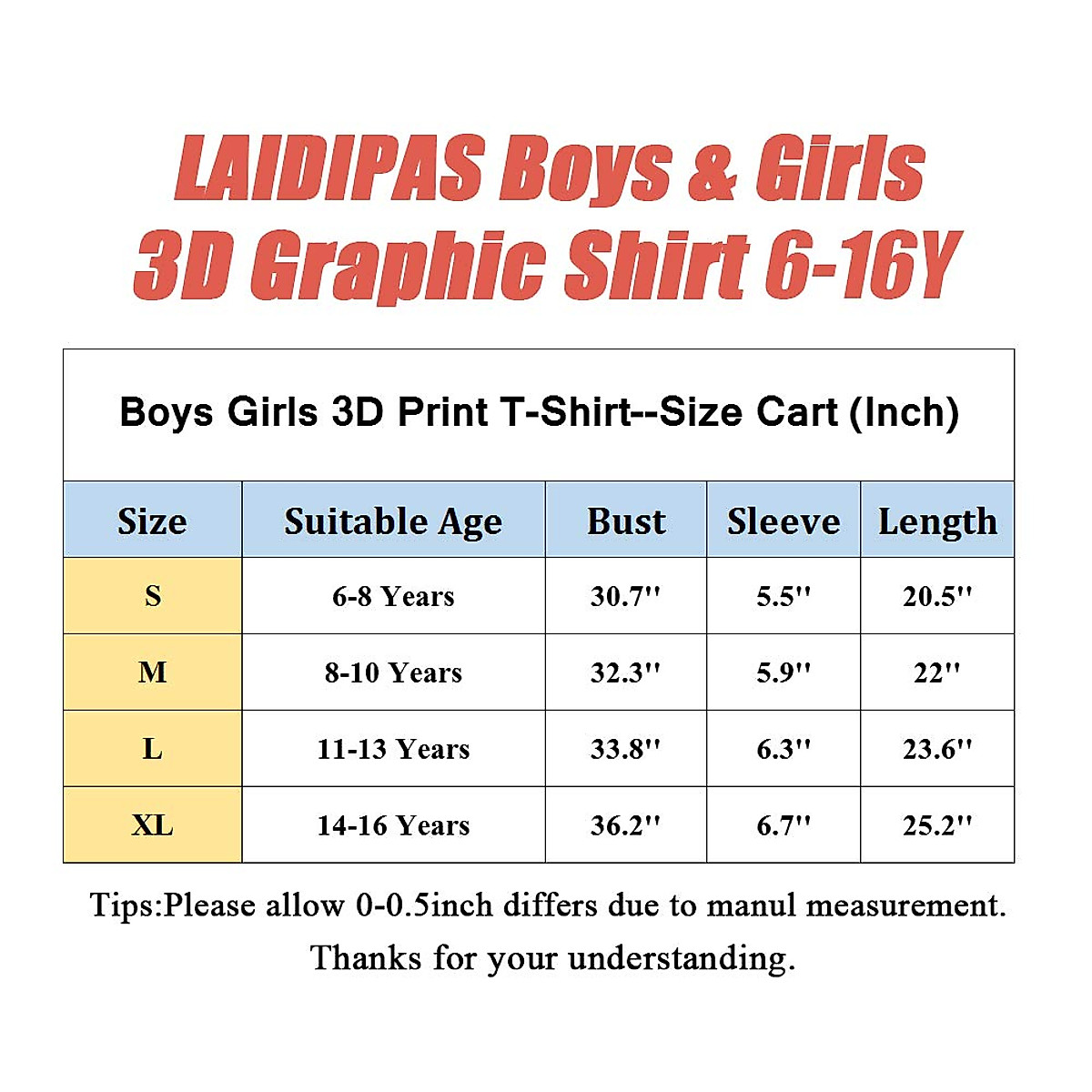 LAIDIPAS Boys Dinosaur Shirts Unisex Cool Graphic Kids T-Shirts 3D Animal Tees for Girls 8-10 Years