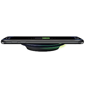 Samsung Qi Certified Wireless Charging Pad with 2A Wall Charger- Supports wireless charging on Qi compatible smartphones including the Samsung Galaxy S8, S8+, Note 8, Apple iPhone 8, iPhone 8 Plus, and iPhone X (US Version) - Black Sapphire