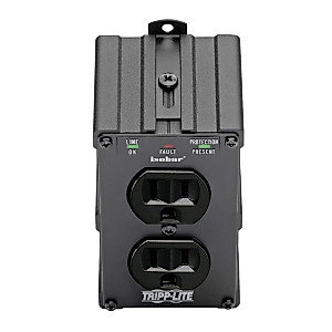 Tripp Lite Isobar Surge Protector Power Strip, Lifetime Limited Warranty Black
