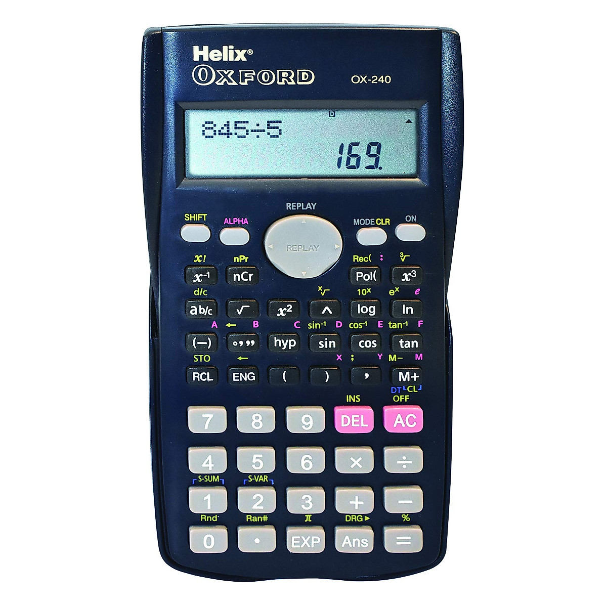 Helix RC2072 Oxford Scientific Calculator,Black,22 x 14 x 2.2 cm
