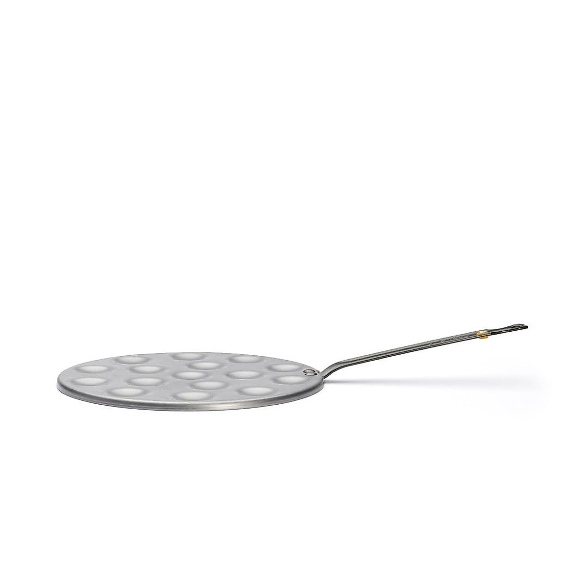 de Buyer MINERAL B Carbon Steel Aebleskiver & Poffertjes Pan - Ideal for Mini Pancakes - Naturally Nonstick - Made in France