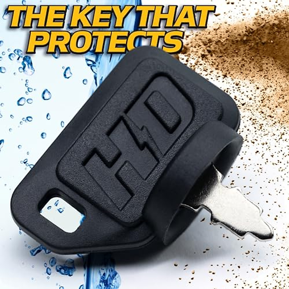HD Switch Replaces ExMark Toro 1-513194 Starter Ignition Key Switch - Ultimate Dual Protection Upgrade - 3 Keys & Free Carabiner