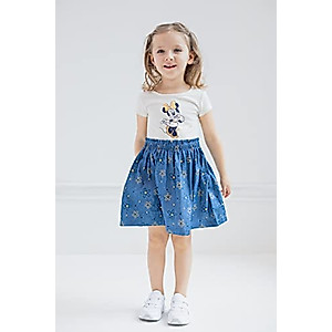 Disney Minnie Mouse Little Girls Dress White 7-8
