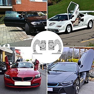 Vevor Lambo Door Kit Bolt On Vertical Doors Hinge Kit Fit for Audi Dodge Ford Honda Toyota Nissan Chevrolet etc. 90 Degree Vertical Lambo Door Conversion Kit () : Automotive