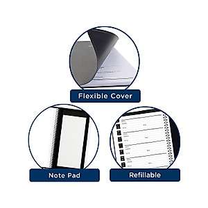 2024-2025 AT-A-GLANCE 3.5-inch x 6-inch Monthly Planner, Black (70-064-05-24)