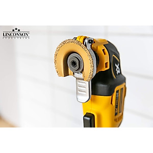 LINCONSON 21 Oscillating Multi-Tool Quick Release Wood & Metal Saw Blades fits Dewalt Milwaukee Fein Makita Bosch Rigid Rayobi Craftman (21 Pcs Assorted)