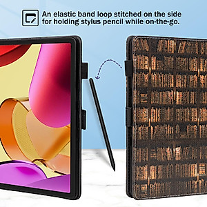 Dteck for Amazon Fire Max 11 Tablet Case 11" (13th Generation) 2023, PU Leather Shell TPU Back Cover Fold Stand Case with Auto Sleep Wake, Adjustable Viewing Angles, Cute Folio Slim Case, Bookshelf