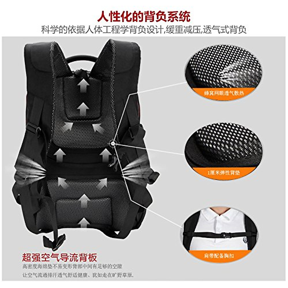 Freebiz Business, Travel & Sports Water Repellent Polyester Laptop Backpack With Adjustable Laptop Bag