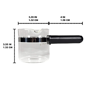 Univen Espresso Coffee Carafe Glass 4 Cup Universal fits Mr. Coffee, Krups, Salton, DeLonghi, etc.