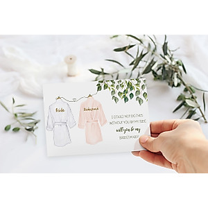 Set of 10,Bridesmaid Proposal Card with Envelopes for Bridesmaid Proposal Box & Bridesmaid Gifts For Wedding Day,Maid of Honor Proposal Gifts and Bride & Groomsmen Gifts,Bridal Robes