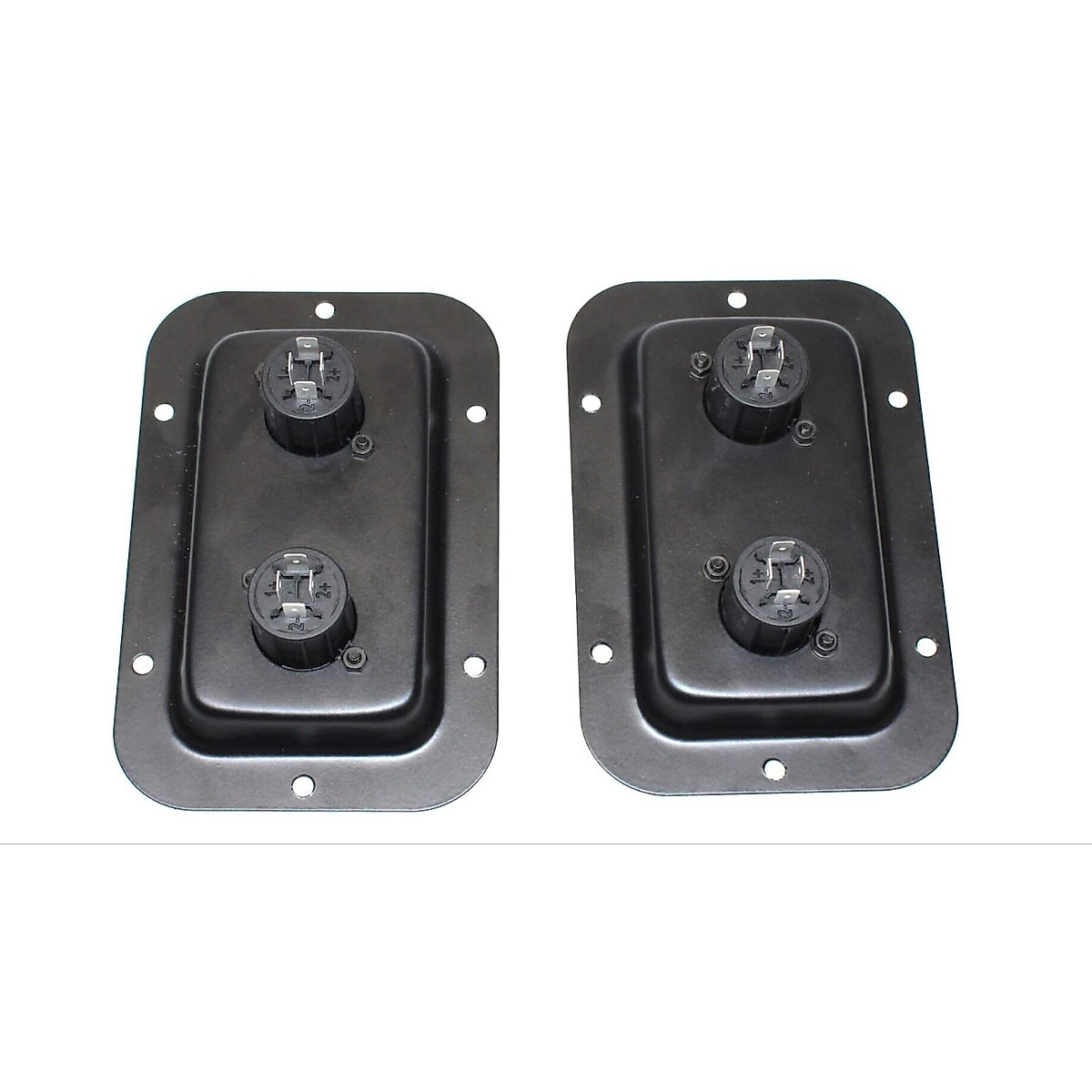 (2) Two Genuine Neutrik NL4MPXX Dual SpeakON Jack Plates for Speakers